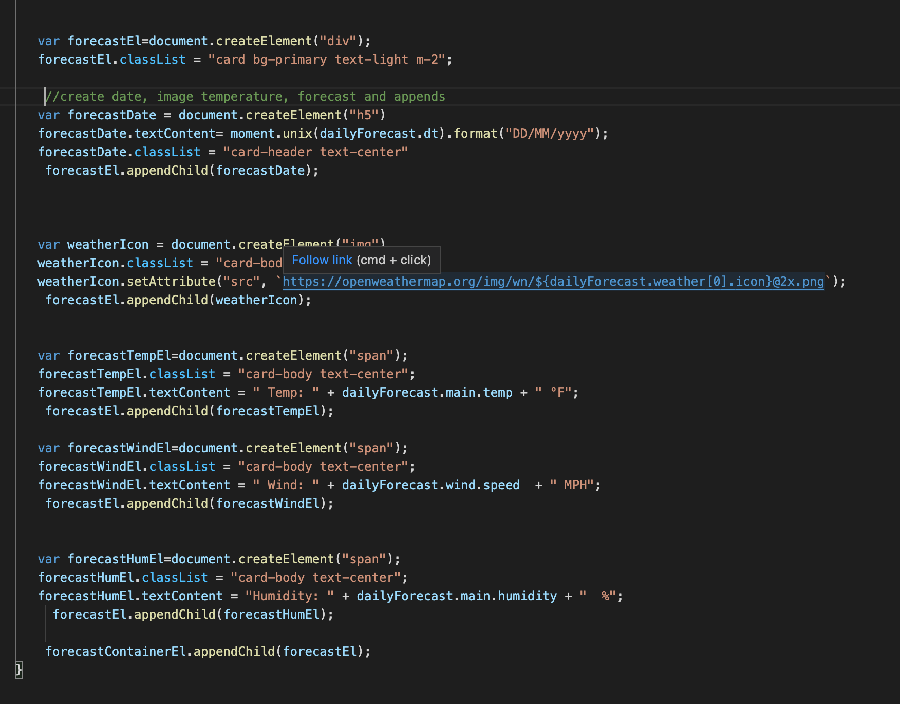 GitHub - acmcalvo/weather-dashboard