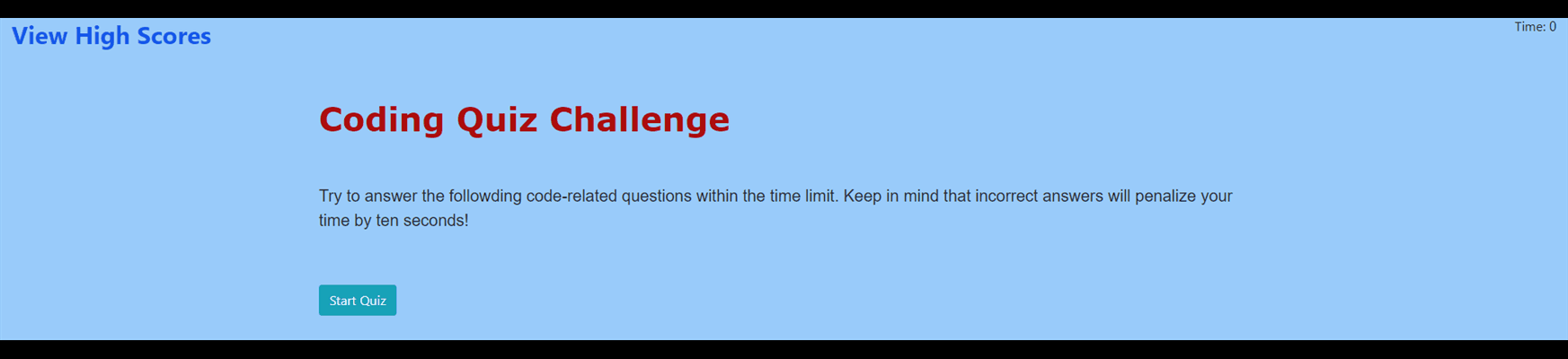 GitHub - KSuthan/Code-quiz
