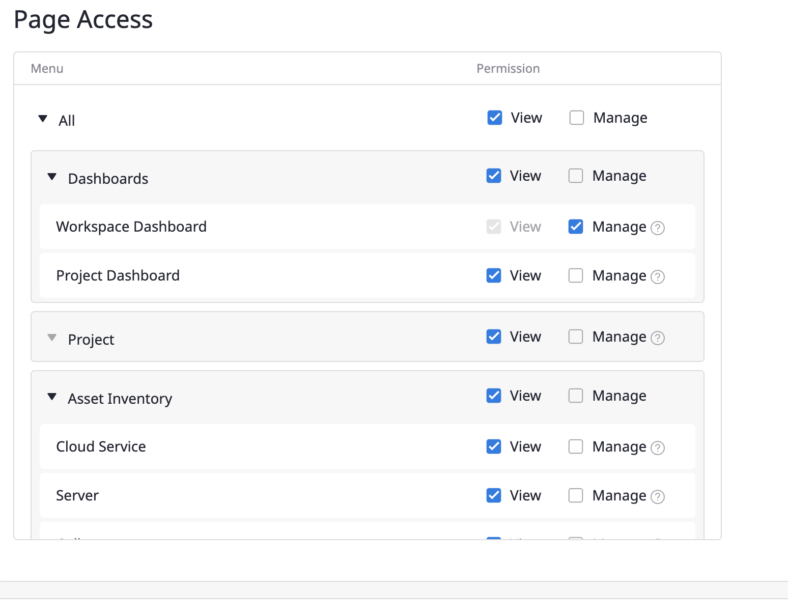Checking 'View' / 'Manage' option for page access doesn't work upon saving · Issue #862 ...