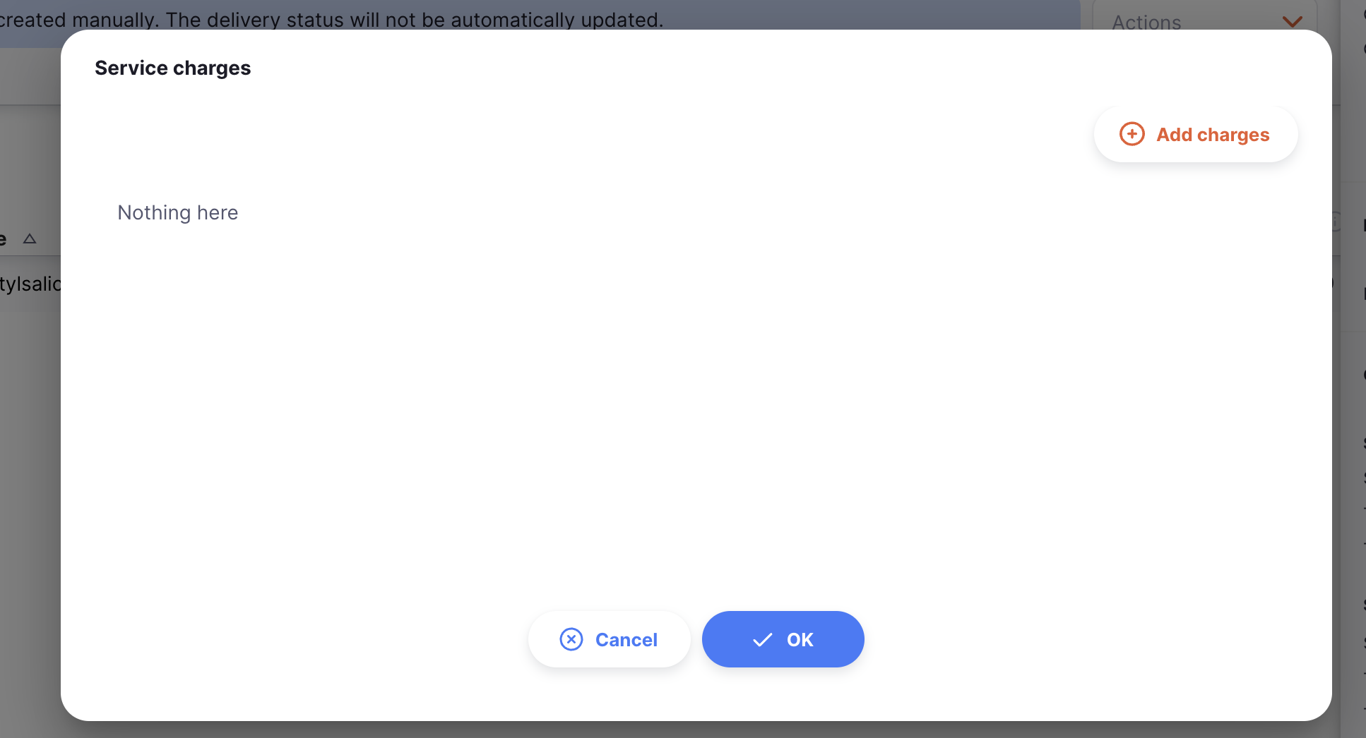 Inform user if no service charges exist · Issue #1351 · msupply-foundation/open-msupply · GitHub