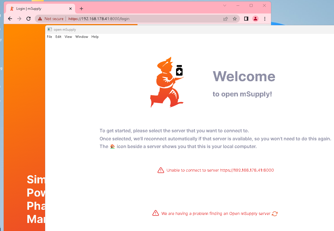 omSupply Desktop: discovery and login problem without network device · Issue #1803 · msupply ...