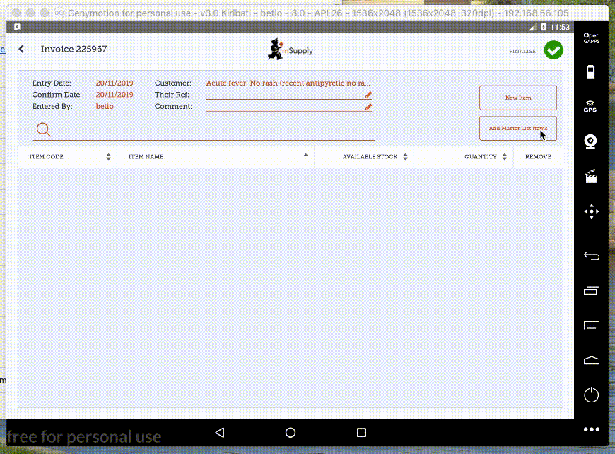 Unable to add items · Issue #1559 · msupply-foundation/mobile · GitHub