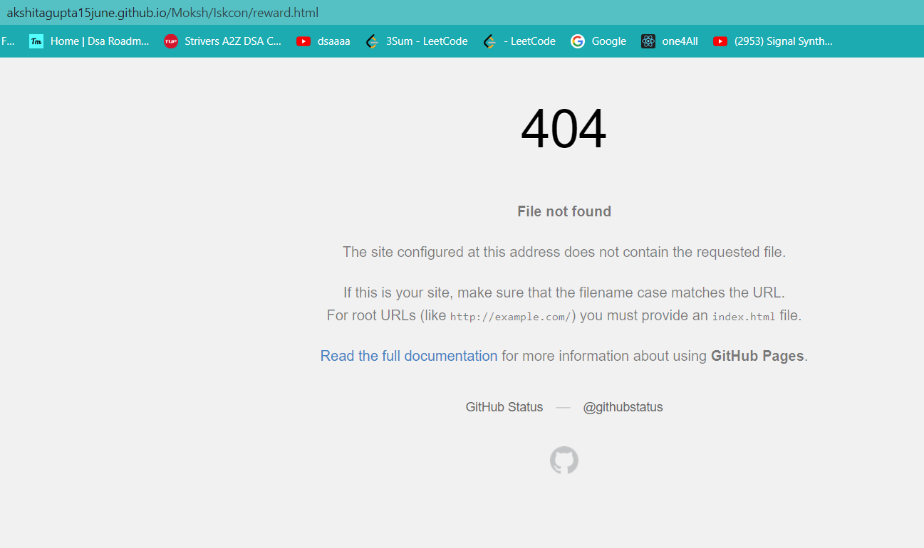 the links in the footer section of iskcon events page shows web page not available[BUG] · Issue ...