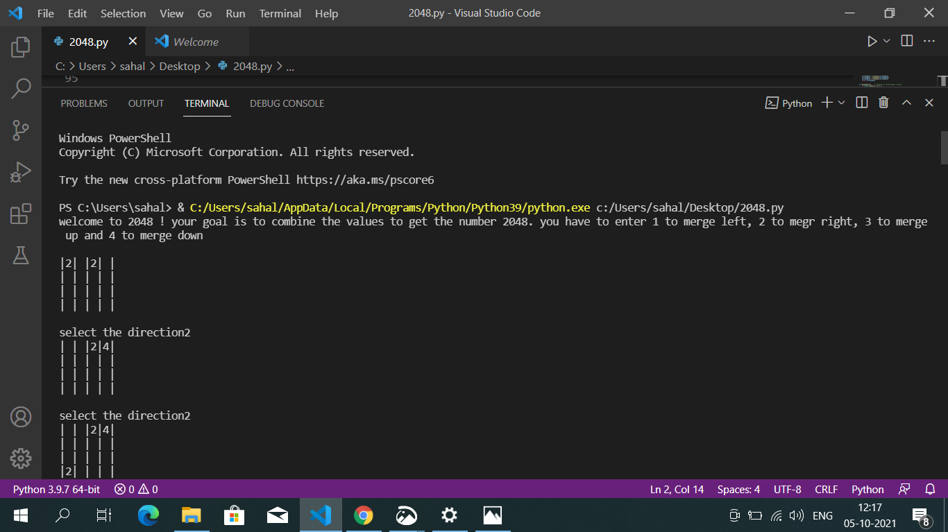 GitHub - sahal-ali-mec/2048