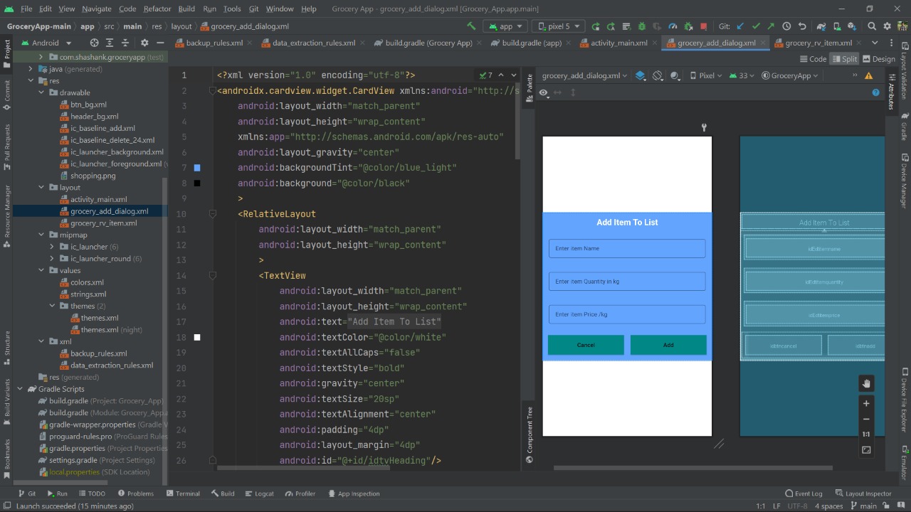 Github Shashankv2604 Grocery App
