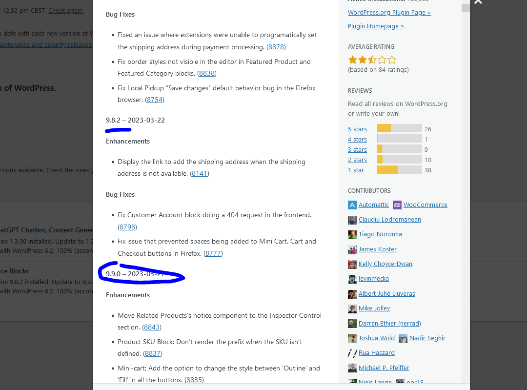 9.9.0 release > unsorted changelog · Issue #8917 · woocommerce/woocommerce-blocks · GitHub