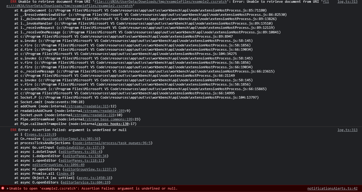 Extension API: CustomTextEditor crashes for large files (~60MB ...