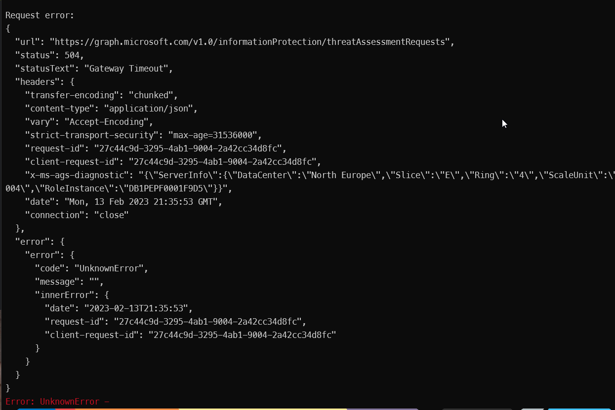 New command: purview threatassessment add · Issue #4428 · pnp/cli-microsoft365 · GitHub