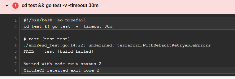 Terraform Commands Undefined In Go Script Run In Circleci · Issue 1032 · Gruntwork Ioterratest