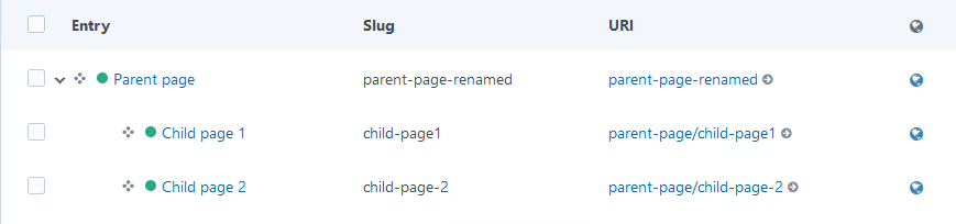 Uri:s of nested entries aren't updated when changing parent slug · Issue #10094 · craftcms/cms ...