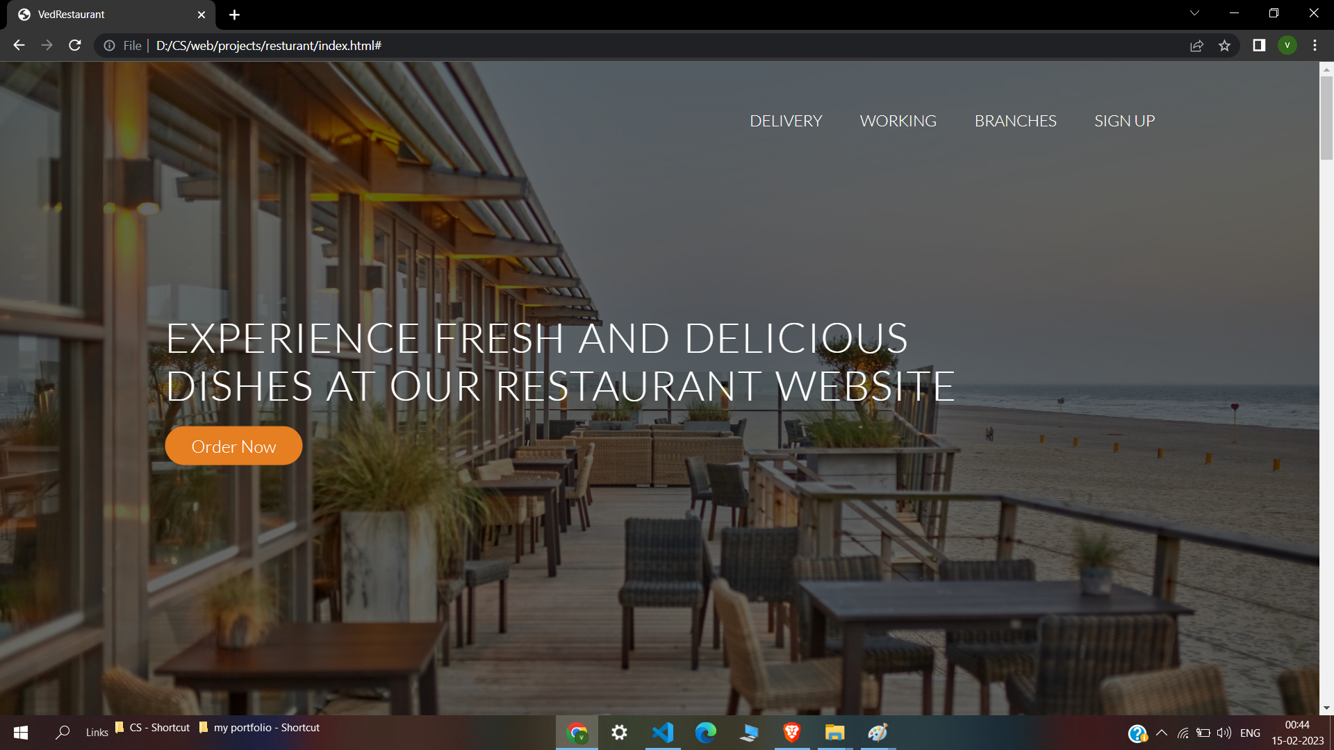 GitHub - Vedantjoshi123/Ved-Restaurant