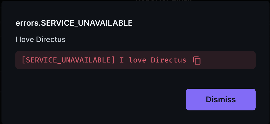 ServiceUnavailableException title translation missing · Issue #15207 · directus/directus · GitHub