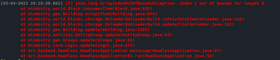Server Exception with item consumer · Issue #8470 · Anuken/Mindustry · GitHub