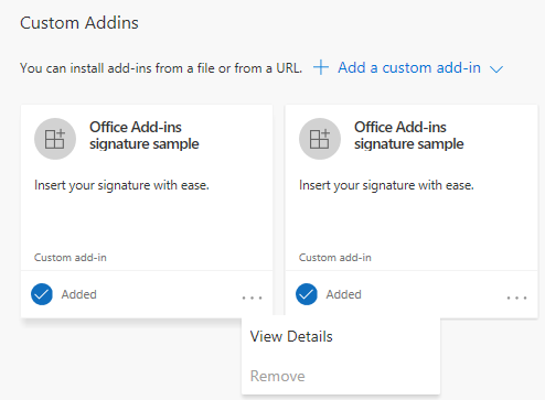 Outlook: Unable to remove sideloaded add in · Issue #3676 · OfficeDev/office-js · GitHub