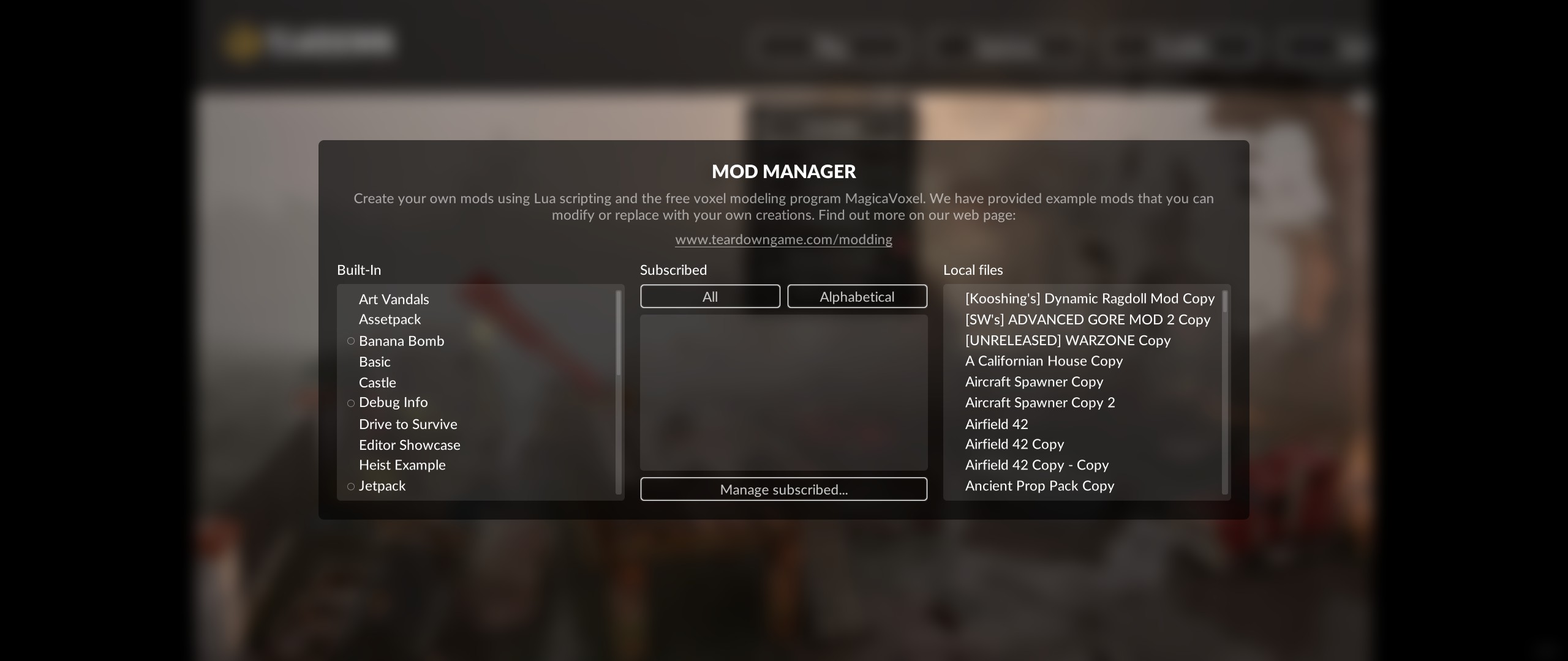 [Feature] Legacy UI Mode · Issue #399 · Teardown-Issue-Tracker-Maintainers/Teardown-Issue ...