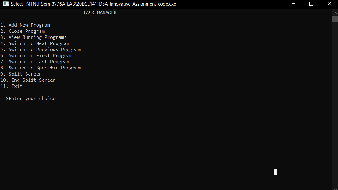 GitHub - nilaylilawala/Task-Manager-System: Task Manager Program using Doubly Circular Linked List