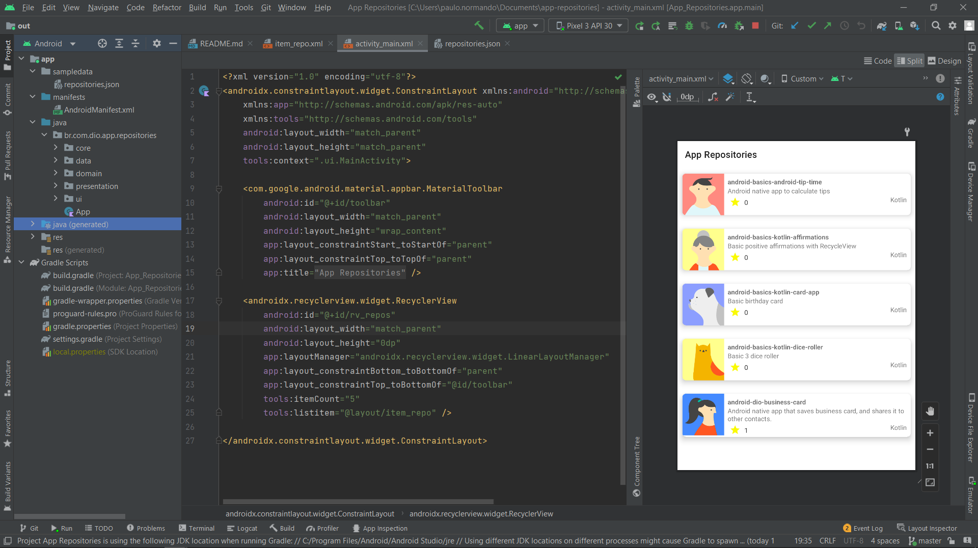 GitHub - paulo-normando/android-dio-repository-portifolio: Android ...