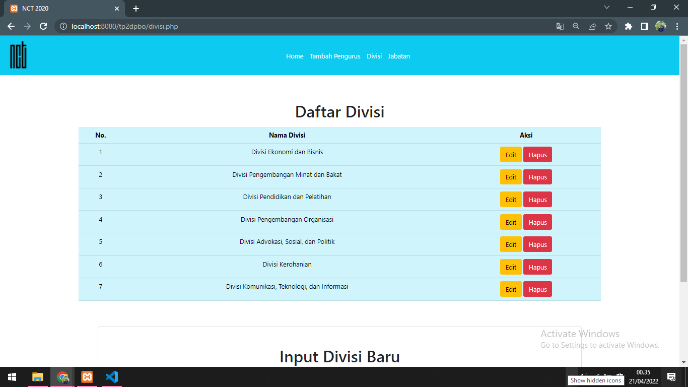GitHub - horanpatronus/TP2DPBO2022: Repositori ini berisikan salah satu tugas praktikum mata ...