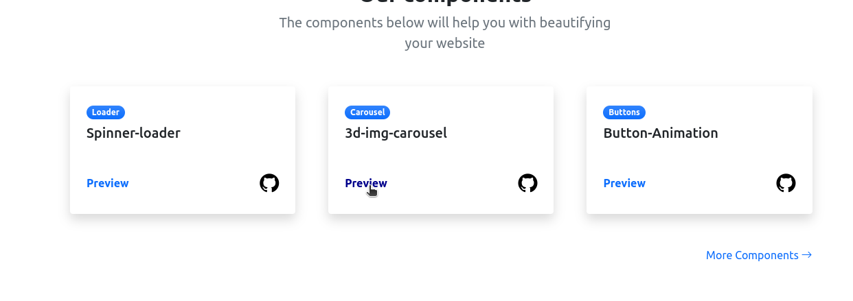 ui: hover effect over Preview in Component Section · Issue #314 · siddhi-244/Embellish · GitHub