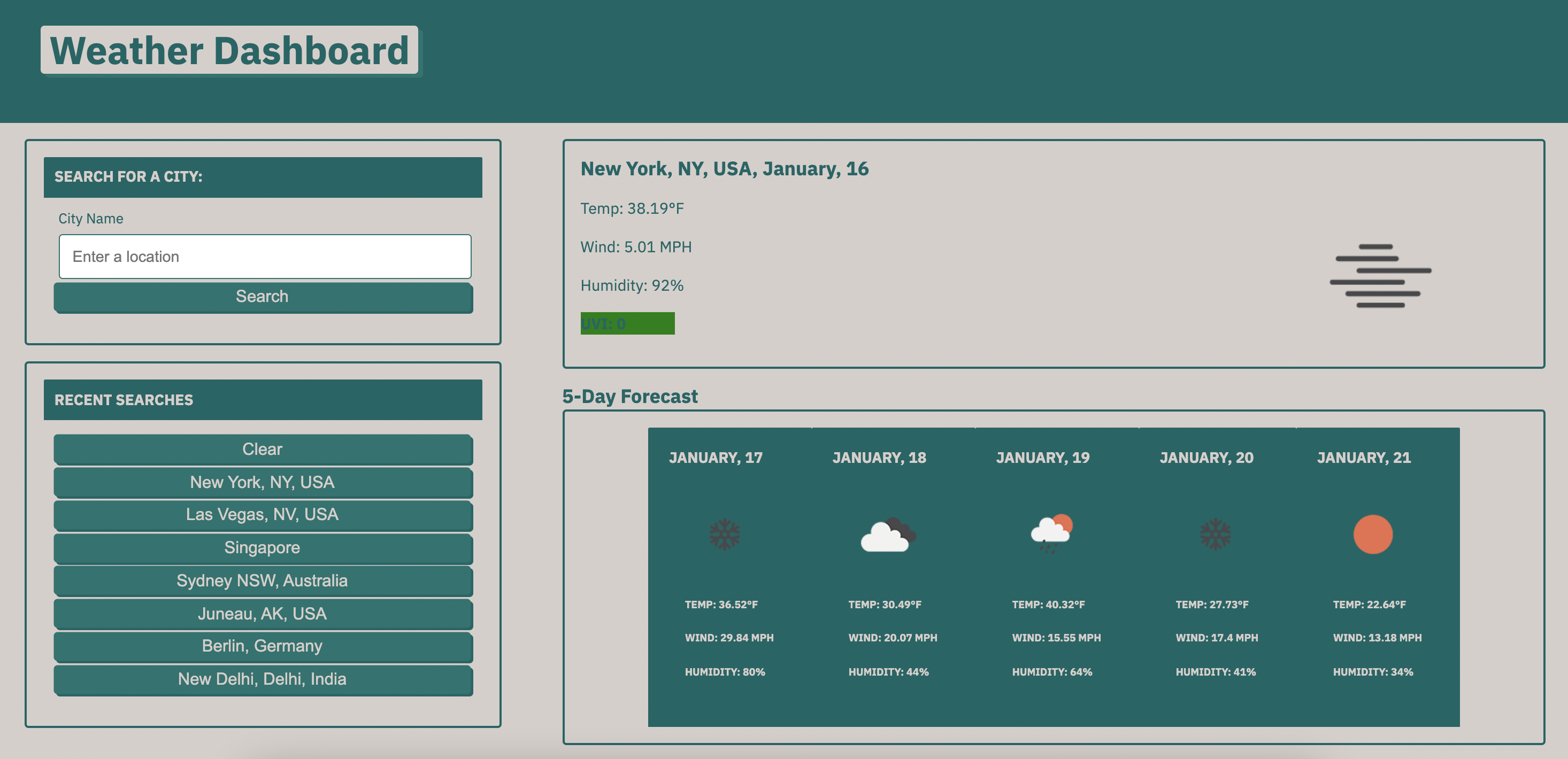 GitHub - k-g-j/weather-dashboard