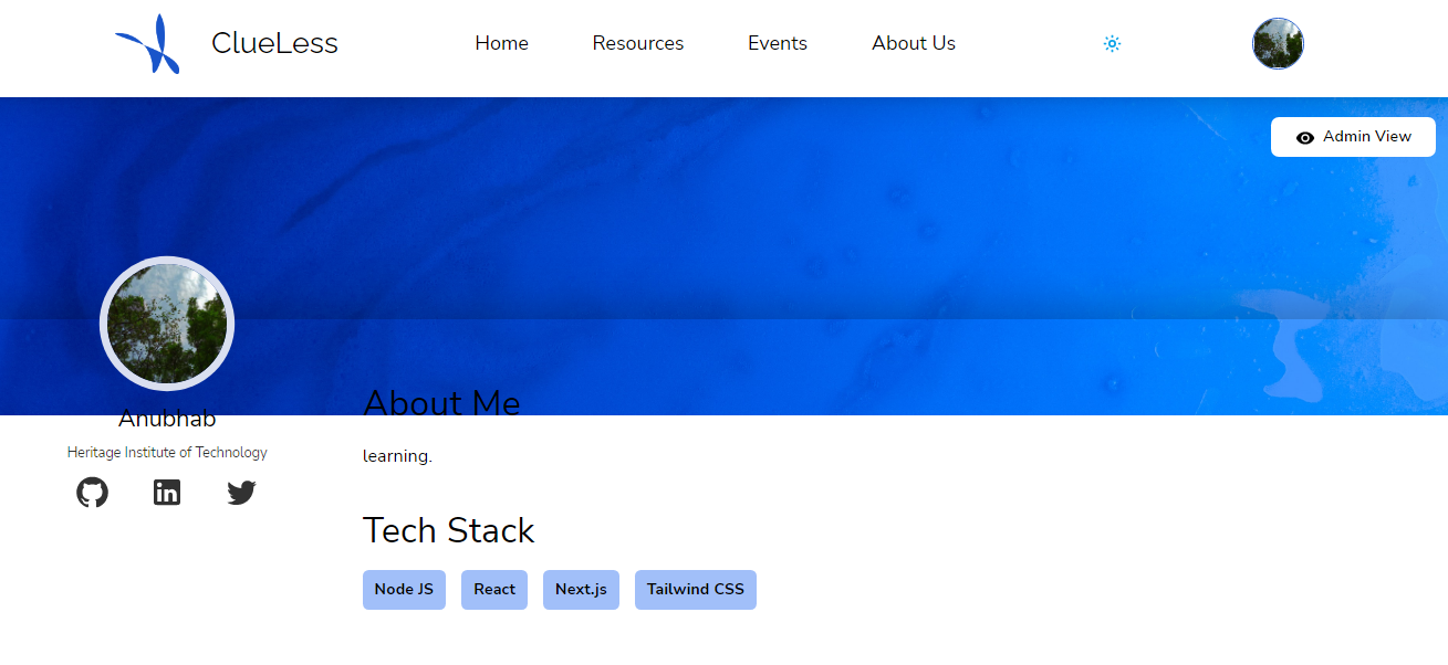 UI error in the visitor's view of profile. · Issue #391 · Clueless-Community/clueless-official ...