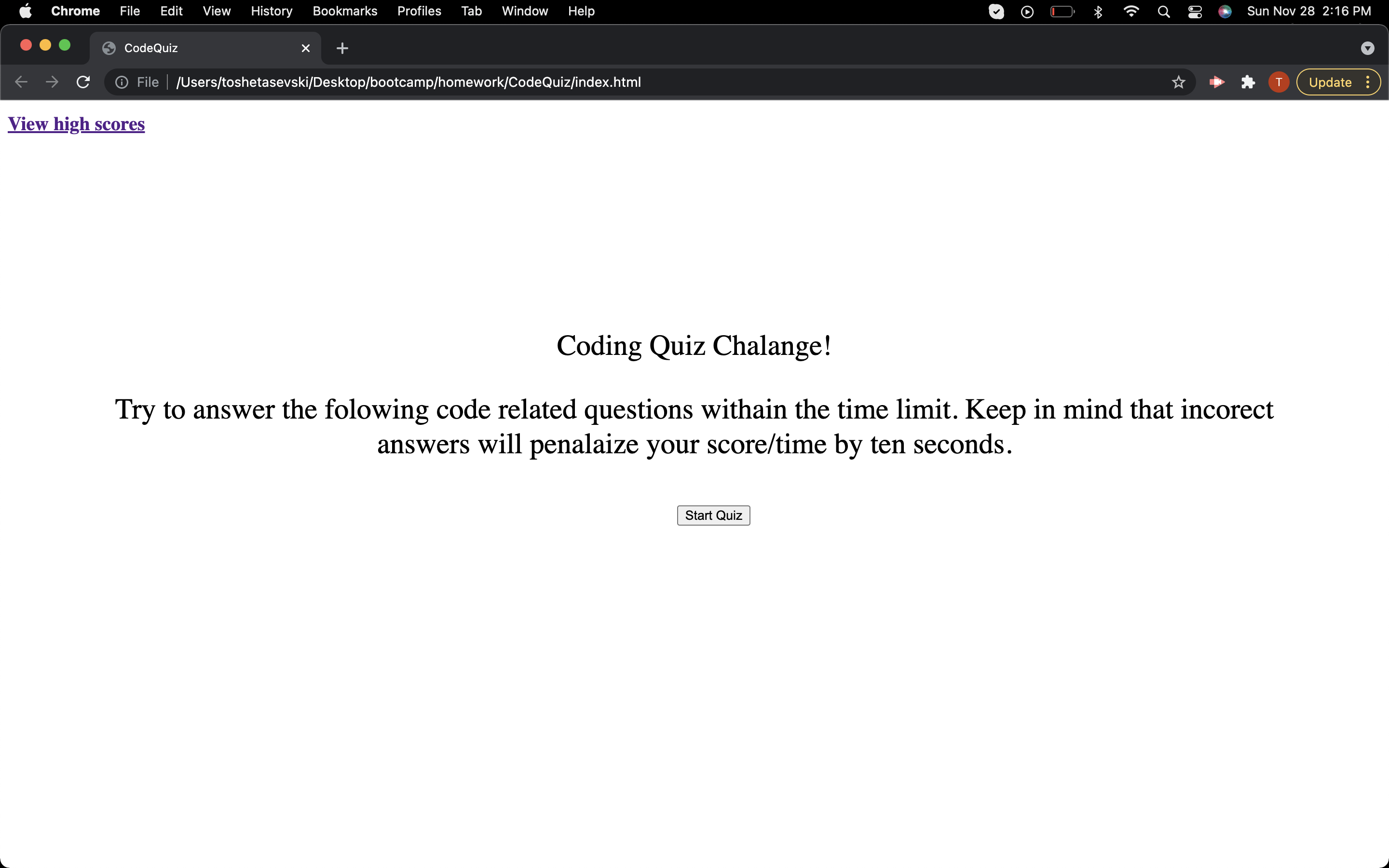 GitHub - Tasevski87/CodeQuiz