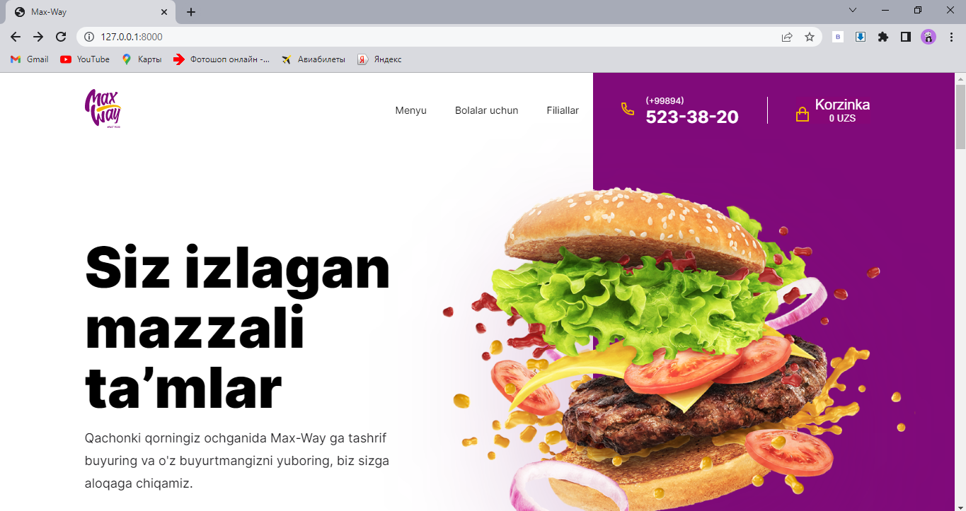 GitHub - eraliabd/Max-Way-Project: Max-Way loyihasi