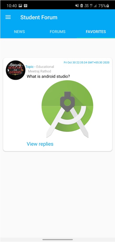 GitHub - MeetrajsinhRathod/StudentForumApp