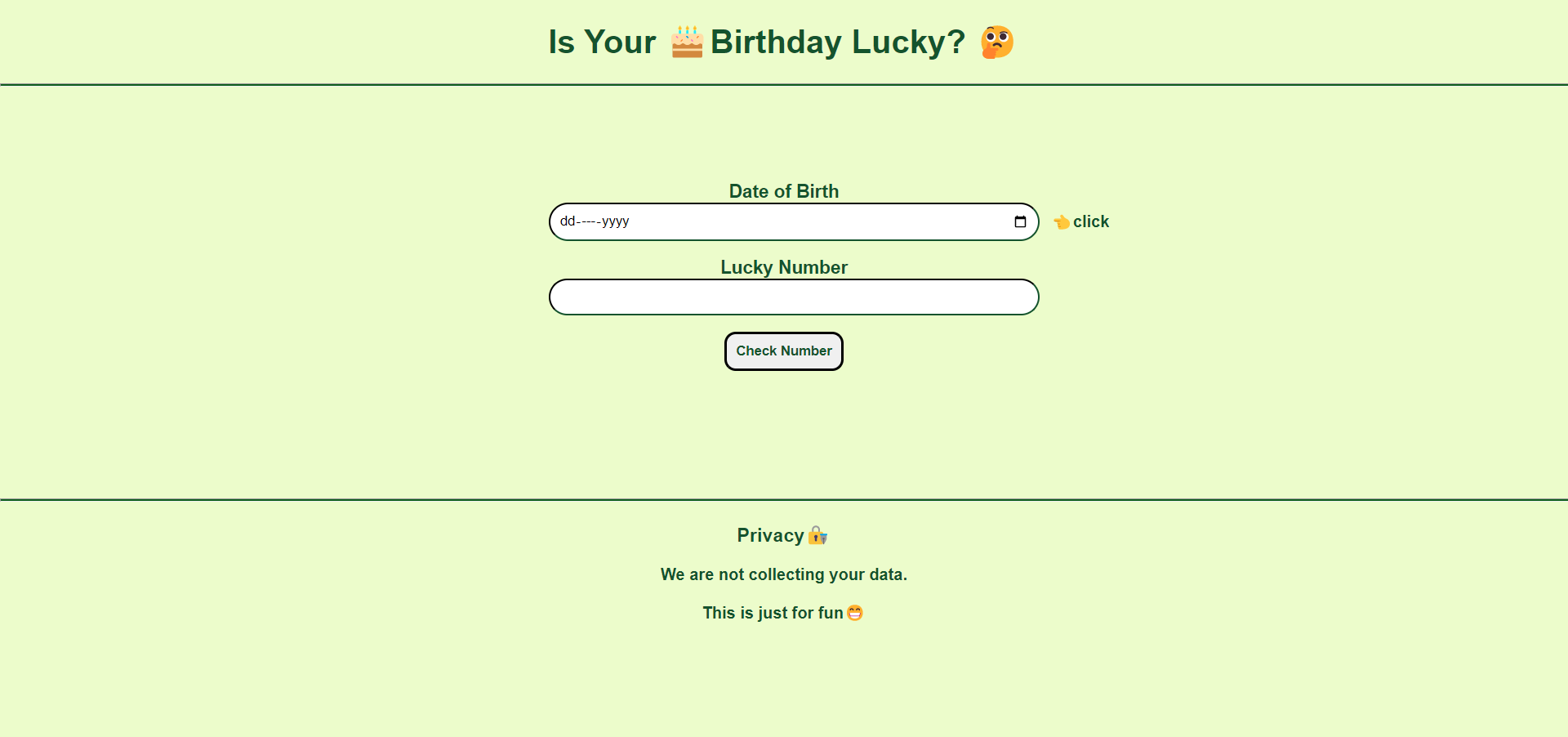 GitHub - Shinu07/Is-your-Birthday-lucky: check your birthday is lucky or not