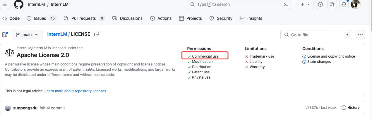 你们公司是不是对 Apache-2.0 开源协议 有点误解？ · Issue #62 · InternLM/InternLM · GitHub