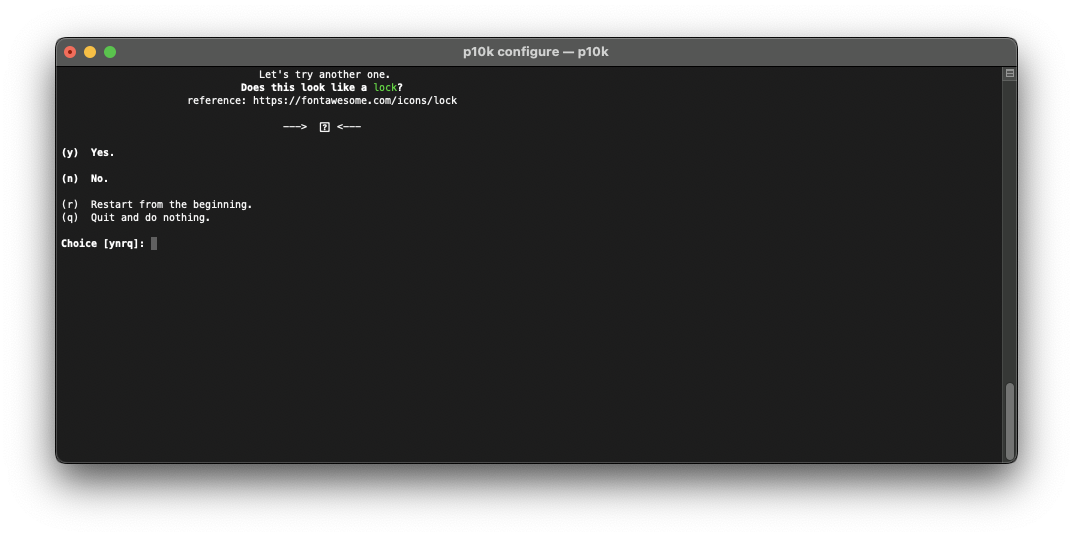 p10k configure not displaying symbols in iTerm2 - macOS · Issue #1744 ...