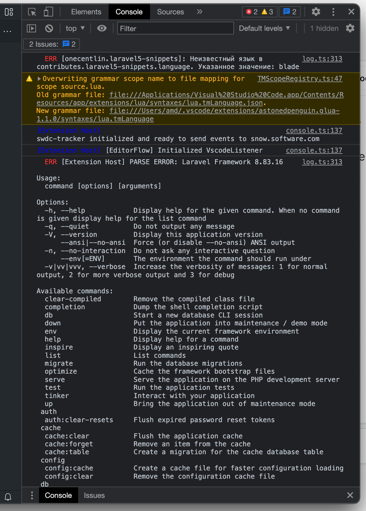 Autocompletion Doesnt Work Parse Error · Issue 71 · Amir9480vscode