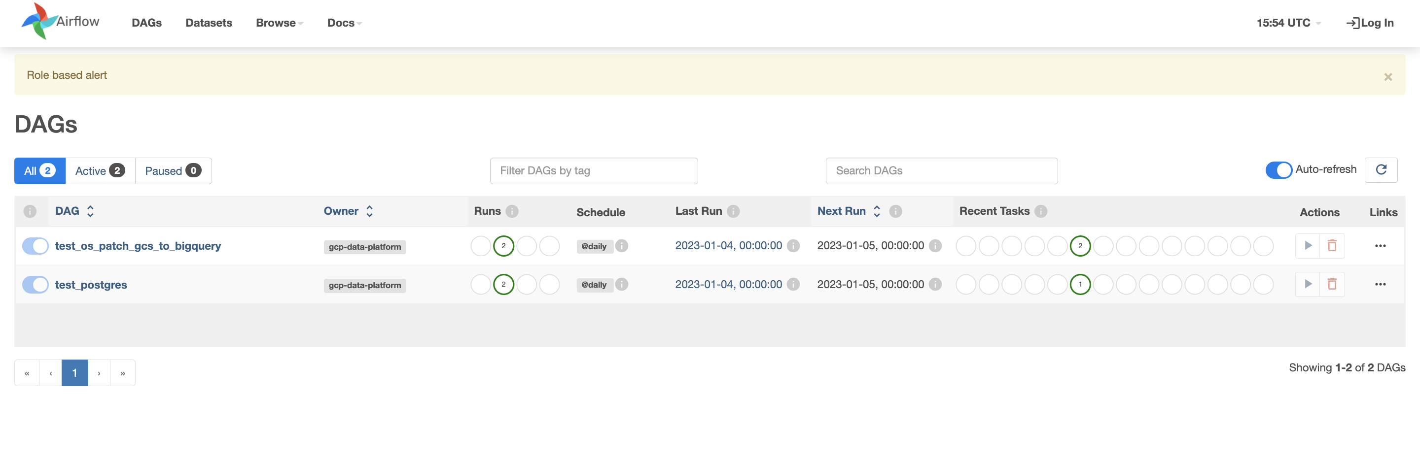 UIAlert returns AttributeError: 'NoneType' object has no attribute 'roles' when specifying AUTH ...