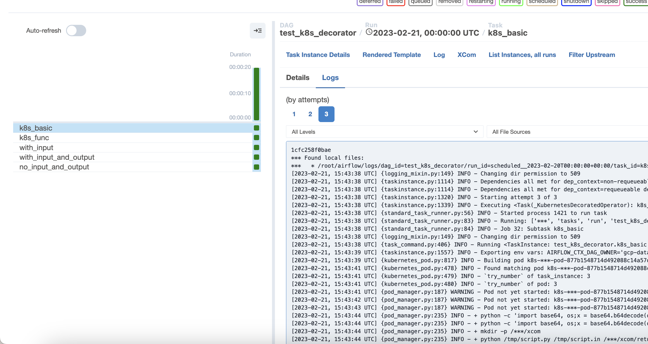 Status Of Testing Providers That Were Prepared On February 18 2023 · Issue 29607 · Apache