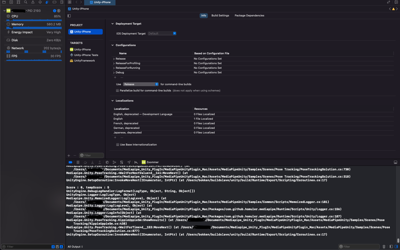 iOS app crashes due to low memory · Issue #558 · homuler/MediaPipeUnityPlugin · GitHub