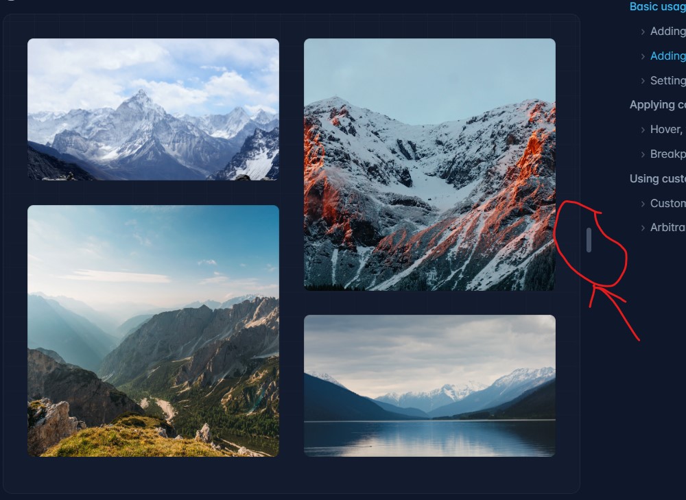 how this resize indicator implemented in tailwindcss.com site · tailwindlabs tailwindcss ...