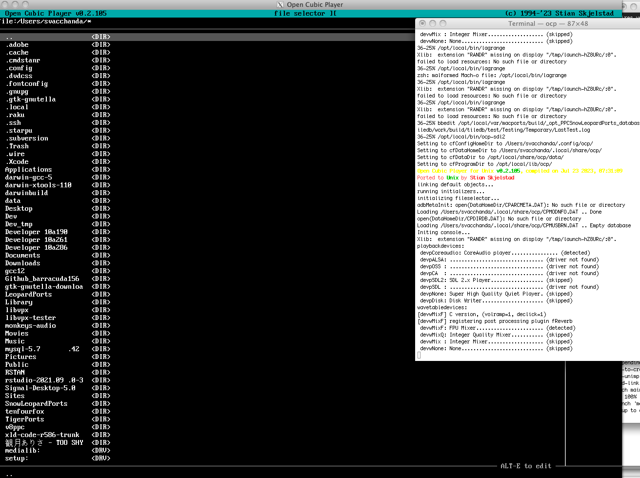 Could We Use X11 Back End For Older Macos For Which Cocoa One Is