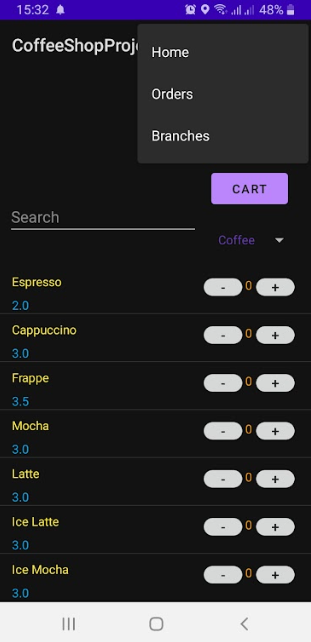 GitHub - omerbastug/CoffeeShopAndroid: Coffee shop app for android