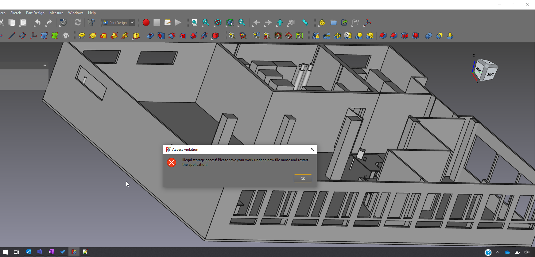 Illegal Storage access and crash · Issue #1189 · realthunder/FreeCAD_assembly3 · GitHub