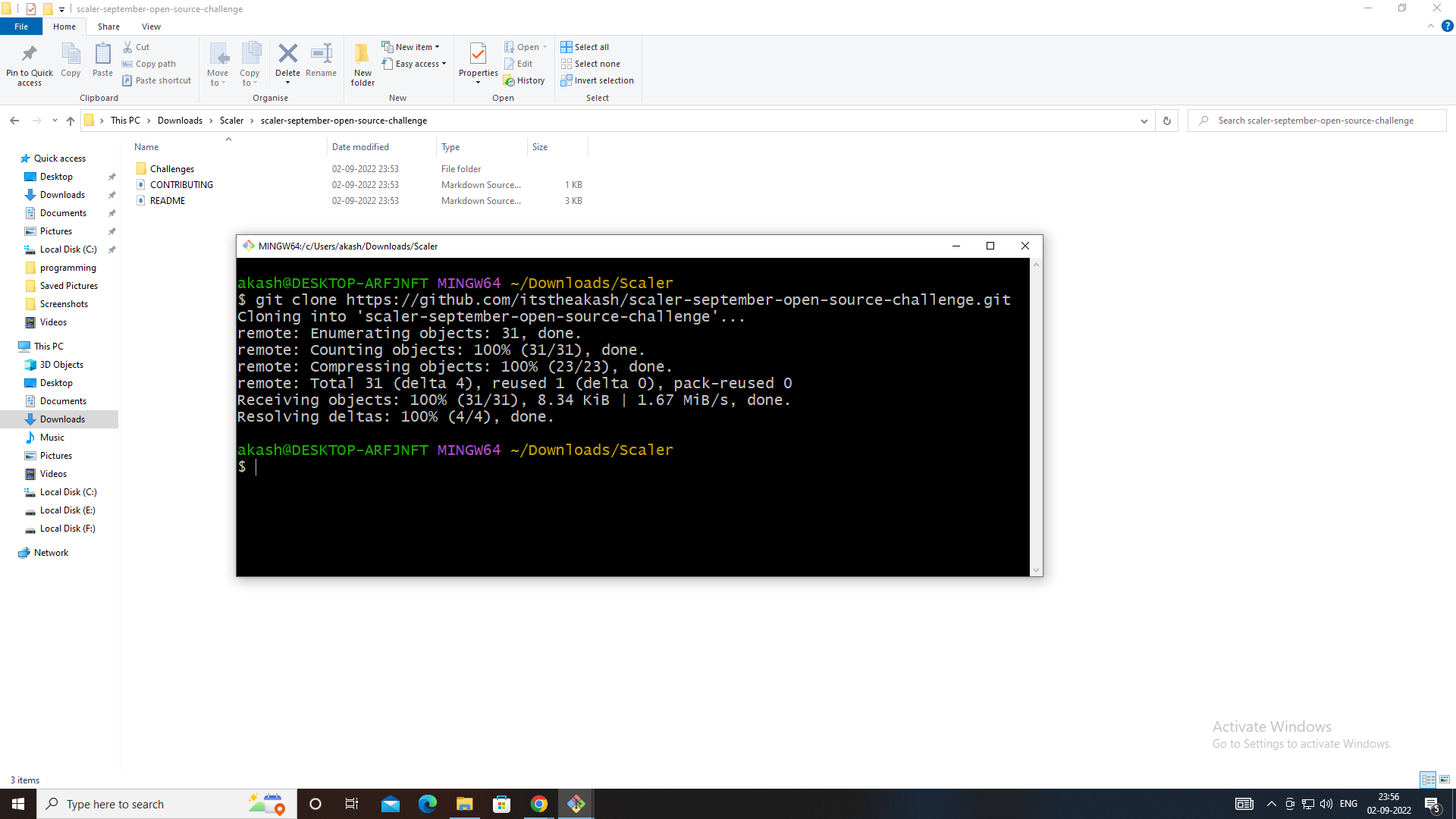 Challenge 1, 2, 3, 4, 5, 6, 7, 8 & 9 : Akash#2989 · Issue #120 · scaleracademy/scaler-september ...