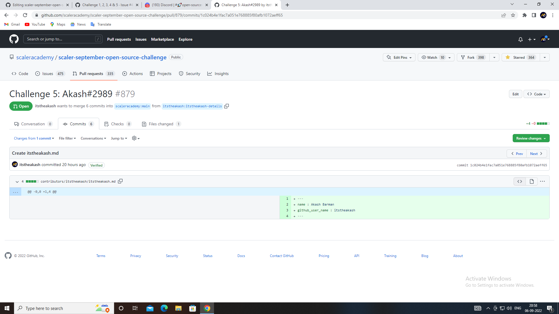 Challenge 1, 2, 3, 4, 5, 6, 7, 8 & 9 : Akash#2989 · Issue #120 · scaleracademy/scaler-september ...