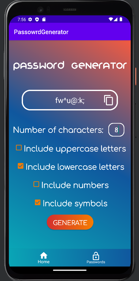 GitHub - Tudorr02/PasswordGenerator