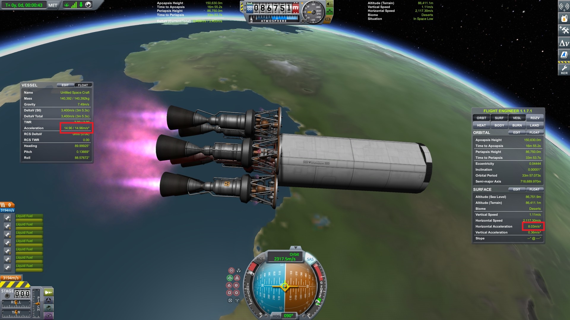 Cherenkov engines have less thrust than expected when clustered · Issue #804 ...