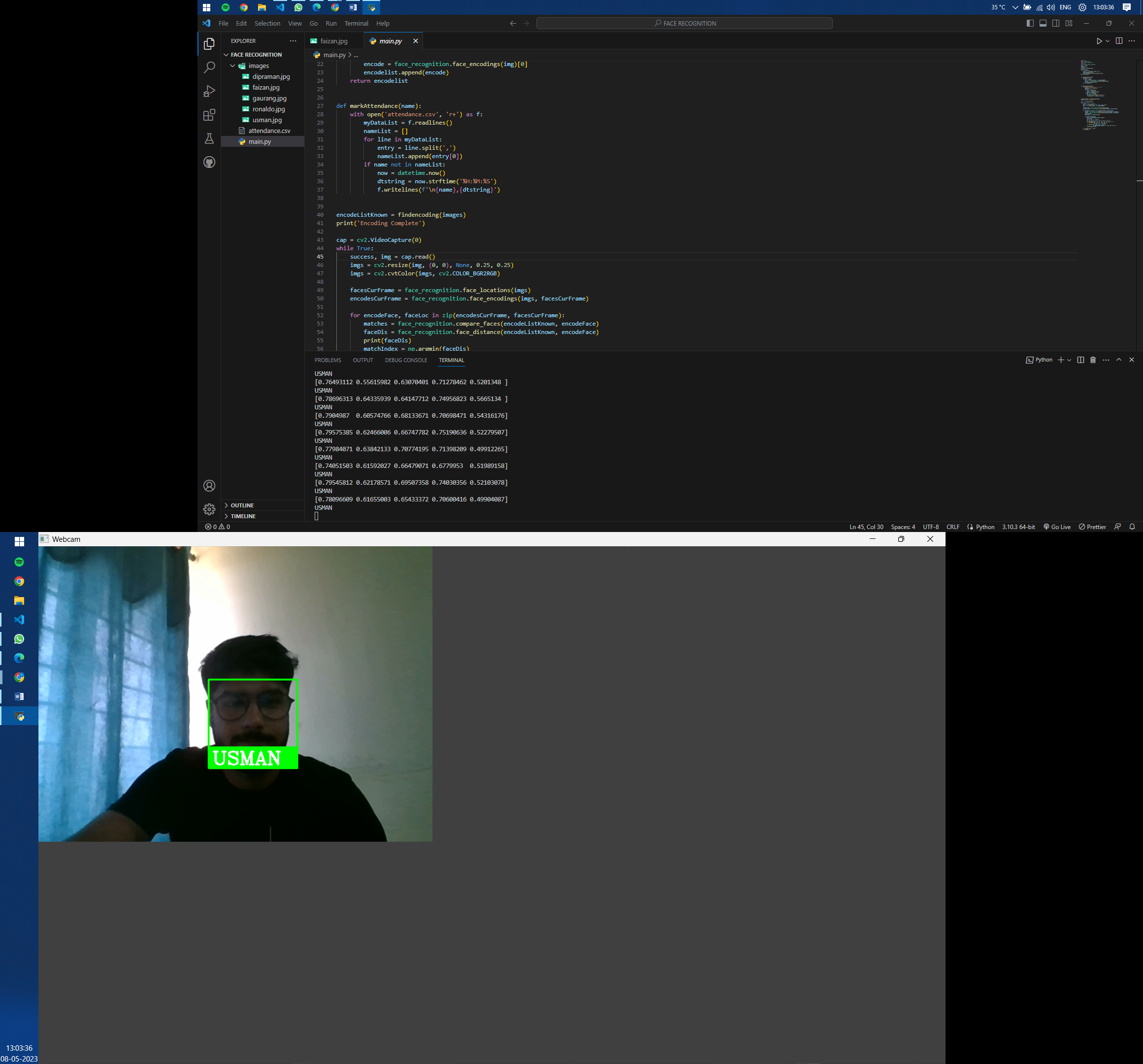 Github Usmanrangrez Attendance System Using Face Detection