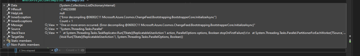 AwaitInFinallyTransform: ILAst must form a tree · Issue #2652 · icsharpcode/ILSpy · GitHub