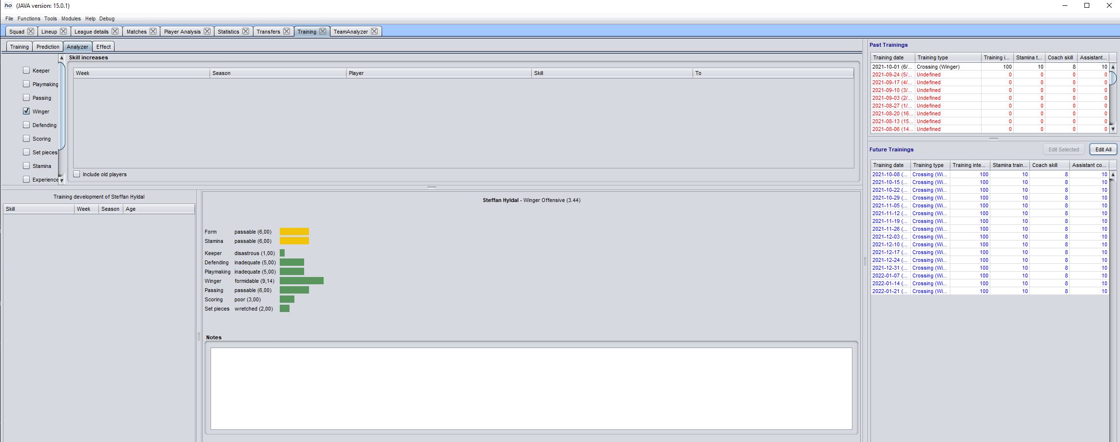 [BUG] Training Application Tab not working · Issue #1214 · ho-dev/HattrickOrganizer · GitHub