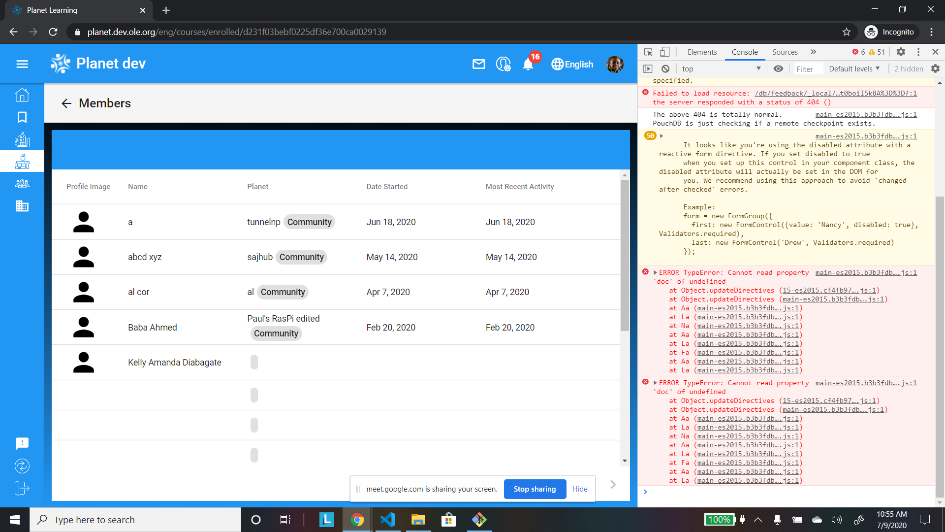 Enrolledlist Error Loading Enroll List In Certain Courses · Issue 6784 · Open Learning 9054