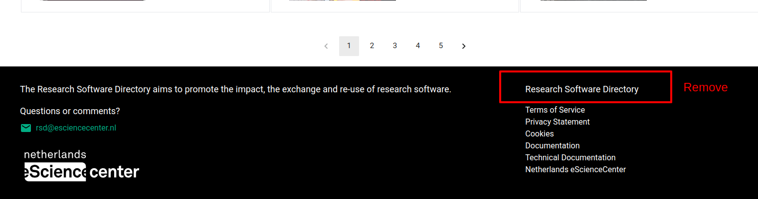 Remove research directory title from the footer · Issue #552 · research-software-directory/RSD ...