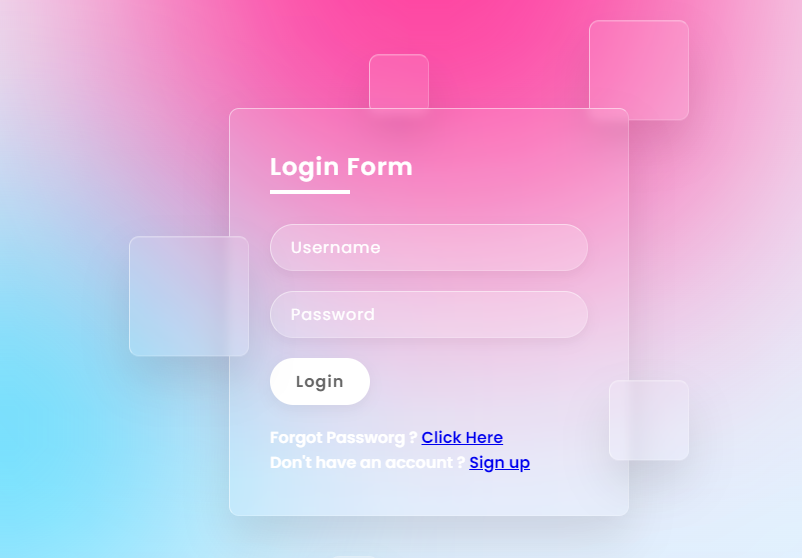 GitHub - ashish3281/Login-Form: Login Form using CSS Glassmorphism