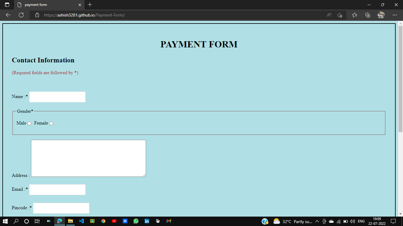 GitHub - ashish3281/Payment-Form: A simple Payment Form